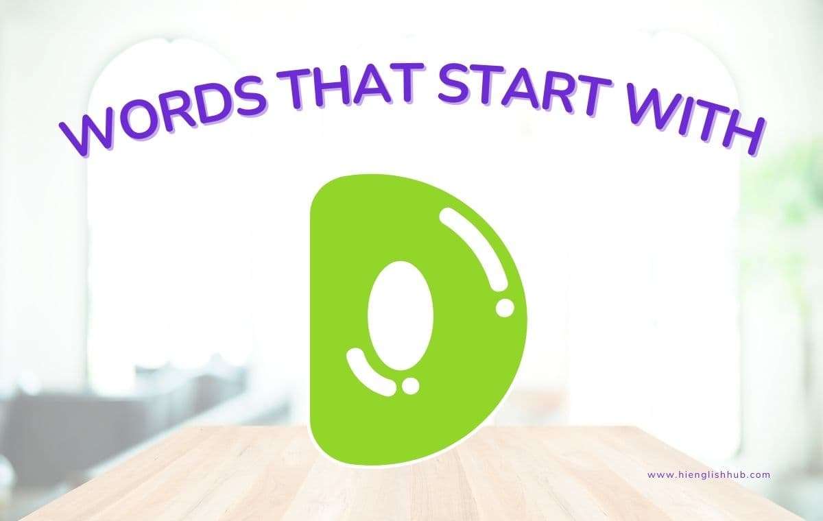 519+ Words That Start With D - Hi English Hub