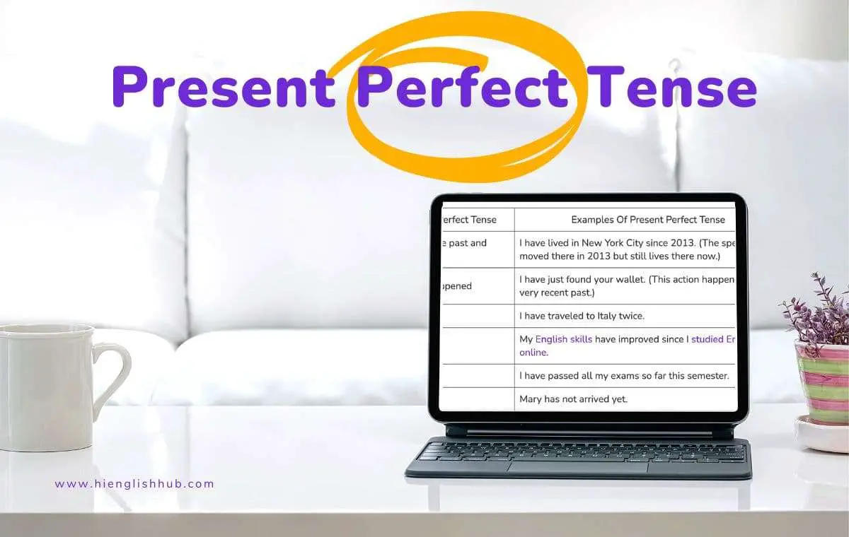 Present Perfect Tense: Definition, 30+ Examples, And Worksheet With ...