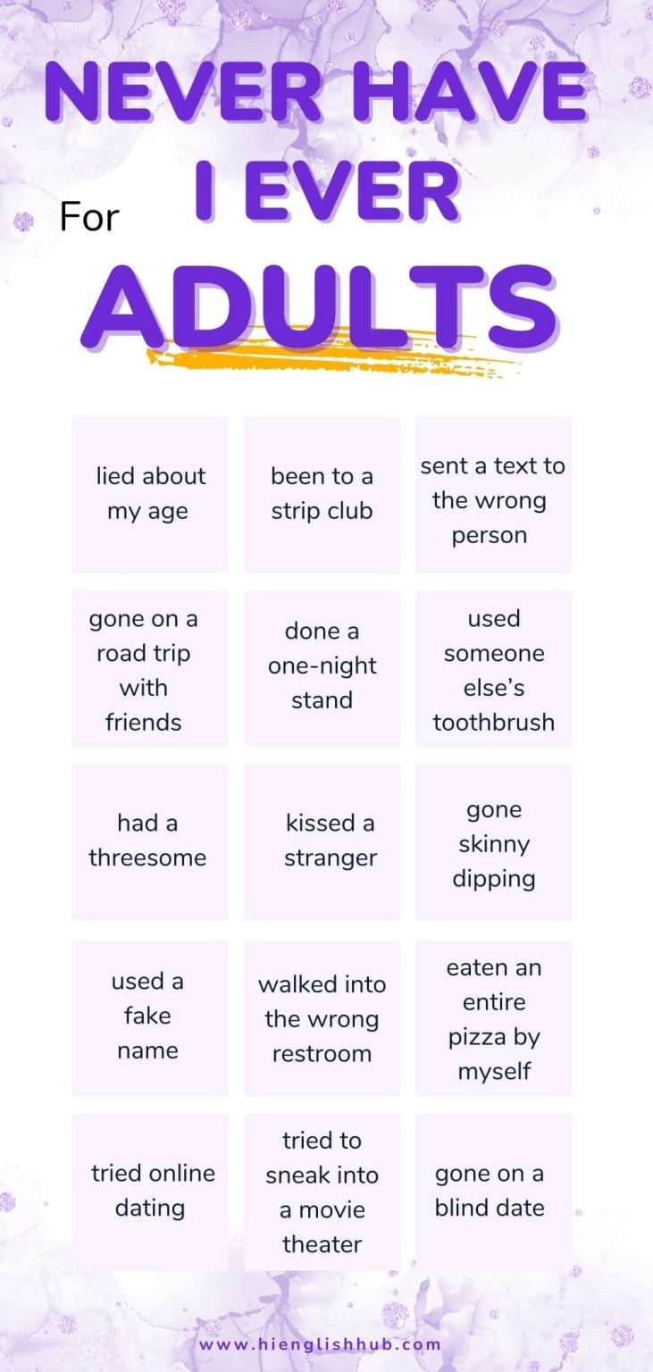 401 Good Never Have I Ever Questions For Endless Fun Hi English Hub