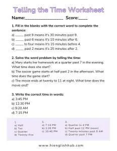 Tick Tock: How To Tell Time In English Like A Native (FREE Worksheets ...