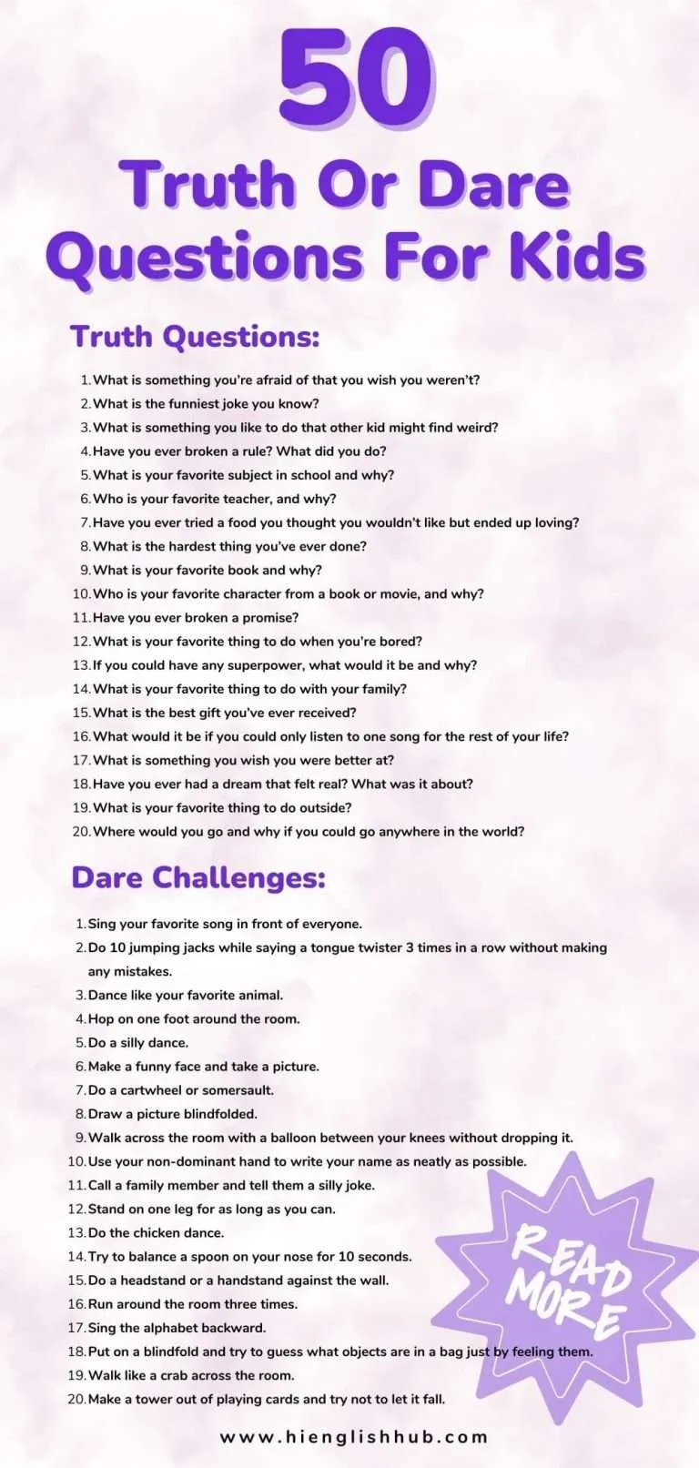 319+ Fun And Exciting Truth Or Dare Questions For All Occasions - Hi ...