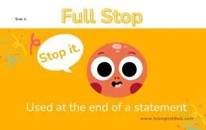 Full Stop: Meaning, Examples, And Situations - Hi English Hub