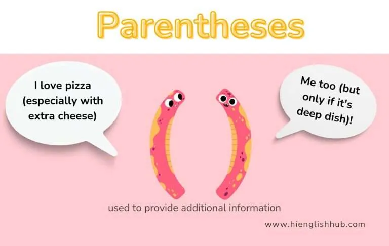 Parentheses (Use, Meaning, And Examples) - Hi English Hub