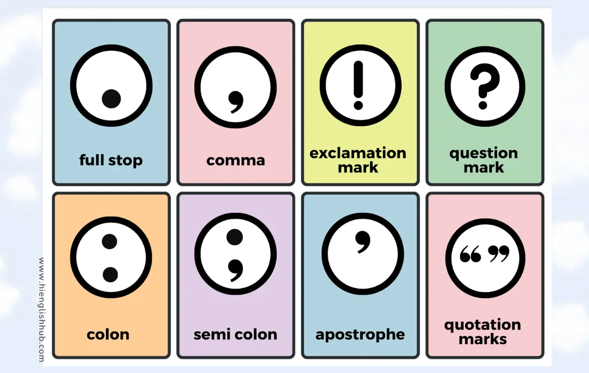 Master Every Punctuation Mark In English + Free Worksheet - Hi English Hub